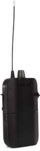 shure p3r wireless bodypack receiver for psm300 personal monitoring systems - h20 band