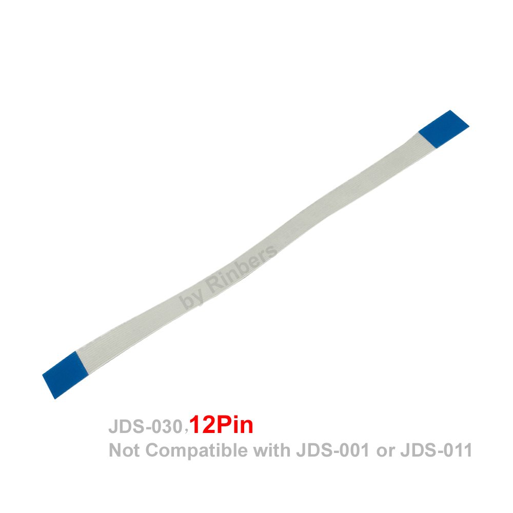 Rinbers® 12 Pin Connector Power Switch Ribbon Cable with Free Opening Tool Screwdriver for Sony Playstation 4 PS4 JDS-011 JDS-030 JDS-040 JDS-050 JDS-055 Controller