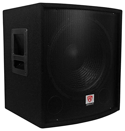 Rockville SBG1158 15" 800W Passive Pro DJ Subwoofer, MDF Cabinet/Pole Mount, Black