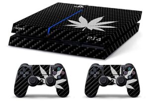 skin ps4 old - carbon fiber marijuana - limited edition decal cover adesiva playstation 4 slim sony bundle