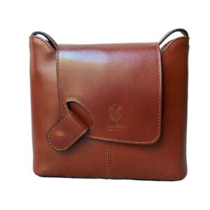 LaGaksta Isabella Italian Leather Crossbody Bag Brown