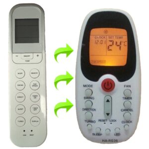 replacement air conditioner remote control for midea mirage comfortstar rg36a/bger rg36b/bge rg36c/bge rg36d/bge rg36e/bgerg36f2/bgef rg36f3/bgef rg36f4/bgef