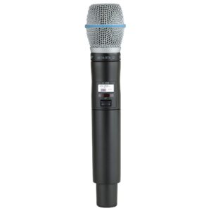 shure ulxd2/b87a handheld transmitter with beta 87a vocal mic capsule - for use with ulx-d digital wireless microphone systems, receiver sold separately | h50 band (ulxd2/b87a=-h50)