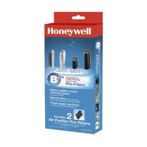 honeywell hrf-b2 filter b household odor and gas reducing air purifier cleaner pre filter replacement, 2 pack