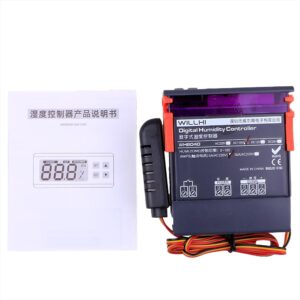 szzijia 110V Digital Air Humidity Temperature Control Controller WH8040 Range 1%~99%