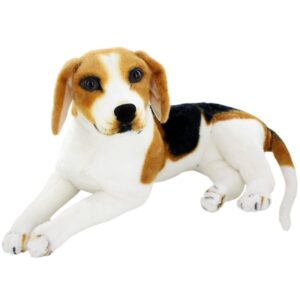 jesonn realistic stuffed animals beagle dog plush toys (17.7 inch)