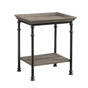 sauder canal street side table, northen oak finish