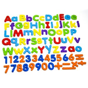 magnetic letters and numbers for classroom educating kids in fun -educational alphabet refrigerator magnets building preschool toddler spelling and learning rfidge magnets-112 pieces