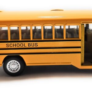 KiNSMART KiNSFUN Yellow School Bus 5" Die Cast Metal Model Toy Car