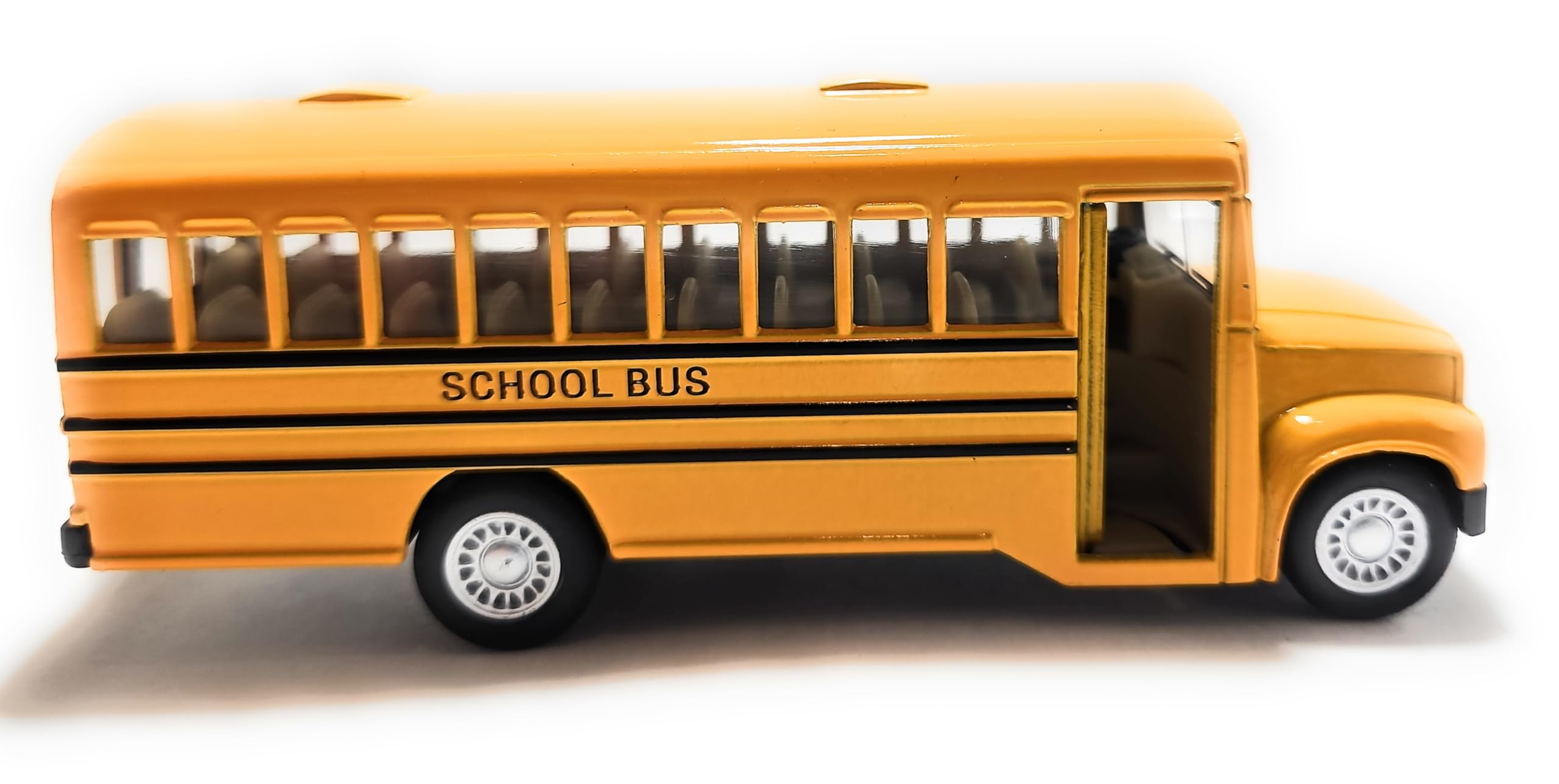 KiNSMART KiNSFUN Yellow School Bus 5" Die Cast Metal Model Toy Car