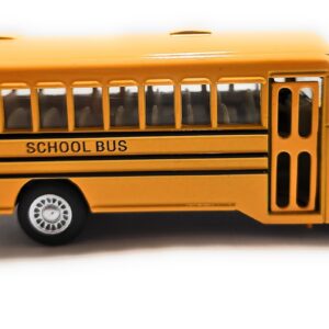 KiNSMART KiNSFUN Yellow School Bus 5" Die Cast Metal Model Toy Car