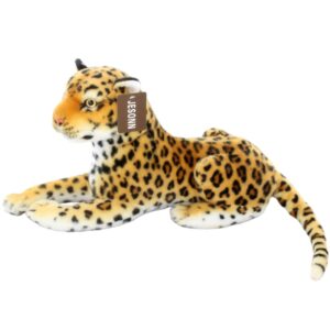 jesonn stuffed animals toys cheetah spotted leopard plush (18.9 inches)