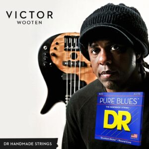 DR Strings Pure Blues Victor Wooten Signature 40-95 Bass Guitar Strings (PBVW-40)