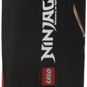 LEGO Trifold Wallet, Kids Unisex Wallet for Boys and Girls, with Clear ID Window, Card and Cash Pockets and Secure Hook and Loop Closure, Ninjago Team