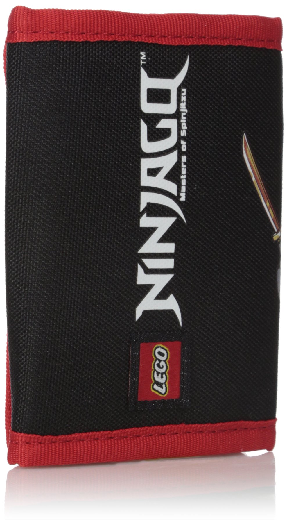 LEGO Trifold Wallet, Kids Unisex Wallet for Boys and Girls, with Clear ID Window, Card and Cash Pockets and Secure Hook and Loop Closure, Ninjago Team