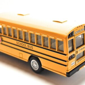 KiNSMART KiNSFUN Yellow School Bus 5" Die Cast Metal Model Toy Car