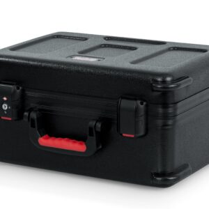 Gator Cases Molded Flight Case to Hold Up to (15) Wired Microphones with TSA Approved Locking Latch and Cable Storage; (GTSA-MIC15)