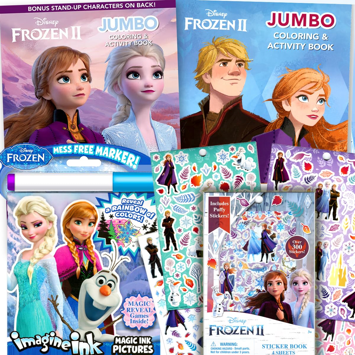 Disney Frozen 2 Coloring Book & Stickers Activity Deluxe Set