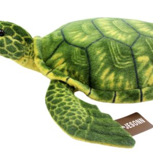 JESONN Realistic Stuffed Marine Animals Toys Turtle Plush Tortoise (Green, 20 Inches)