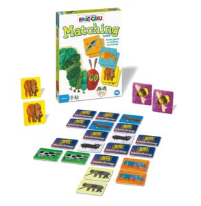 wonder forge eric carle matching game for boys & girls age 3 to 5 - a fun & fast animal memory game