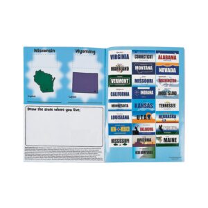 License Plate Travel Sticker Book Game - 12 Pieces