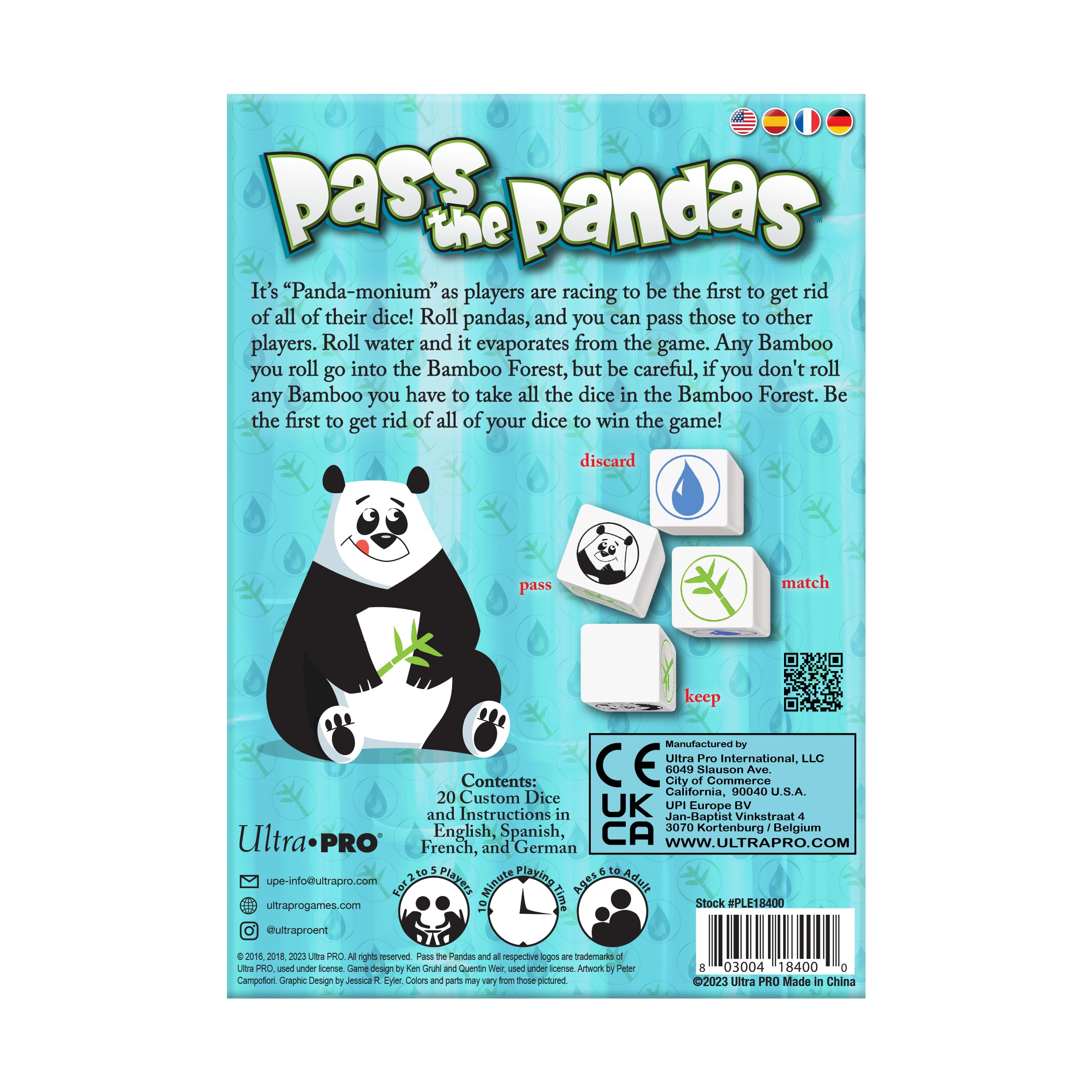 Pass The Pandas - Family-friendly activity, dice rolling game, fun party option, kids' dice game, board game for kids, strategy play, fast-paced fun