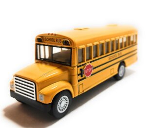 kinsmart kinsfun yellow school bus 5" die cast metal model toy car