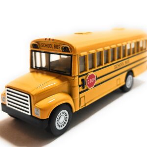 KiNSMART KiNSFUN Yellow School Bus 5" Die Cast Metal Model Toy Car