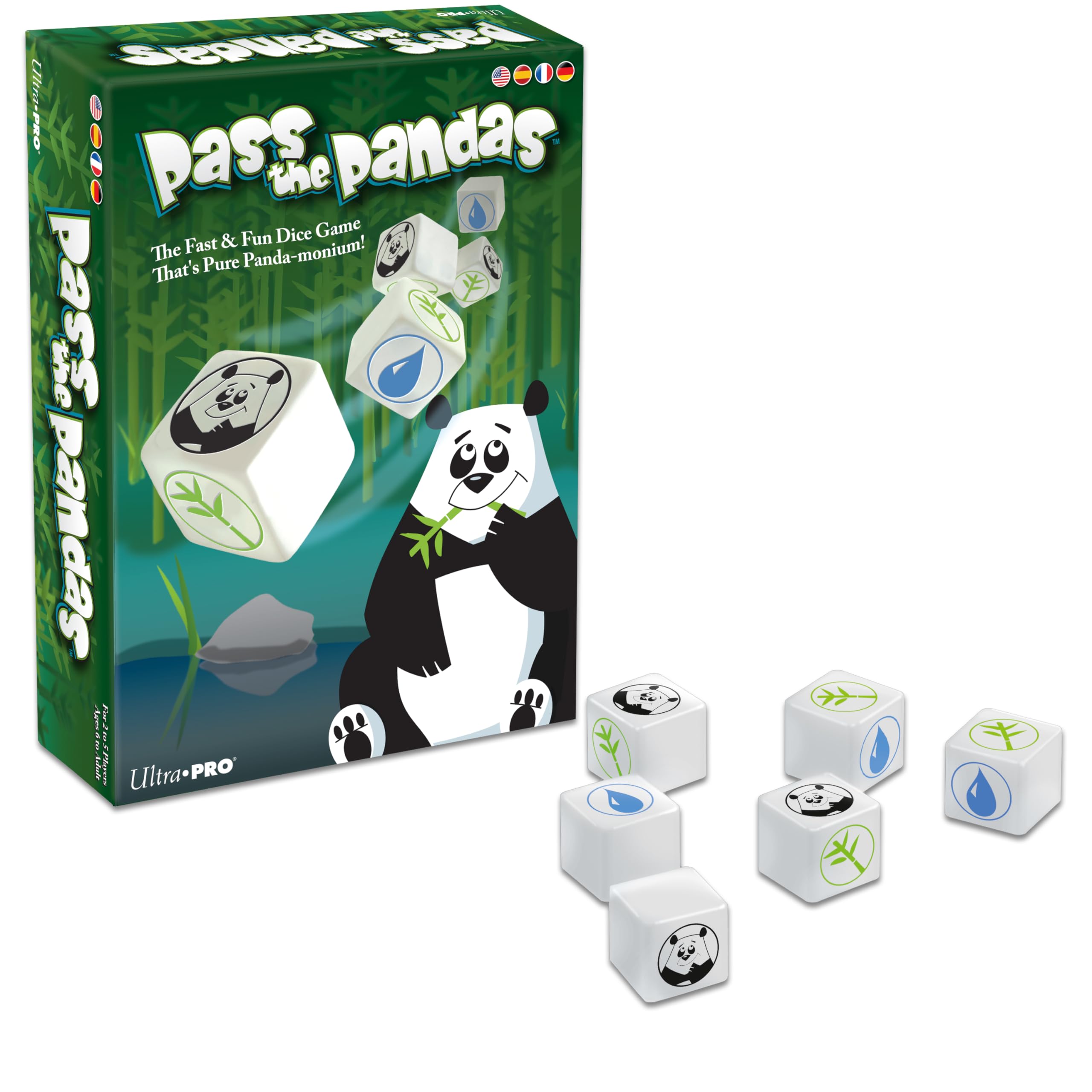 Pass The Pandas - Family-friendly activity, dice rolling game, fun party option, kids' dice game, board game for kids, strategy play, fast-paced fun