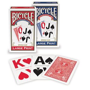 bicycle large print playing cards (2-pack)