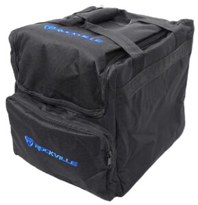 rockville padded travel bag for (2) chauvet or american dj effect lights (rlb40)