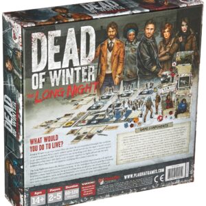 Plaid Hat Games Dead of Winter The Long Night Board Game Expansion - Post-Apocalyptic Survival Game, Strategy Game for Kids & Adults, Ages 13+, 2-5 Players, 1-2 Hour Playtime, Made