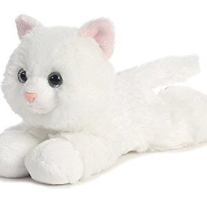 Aurora 31265,31713 Bundle of 2 7.5" Floppy Beanbag Cat Stuffed Animals-Lily & Sugar, Multicolor