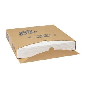 dixie parchment silicon-coated pizza sheet by gp pro (georgia-pacific), white, 27s16, 16" length x 16" width, (case of 1,000)