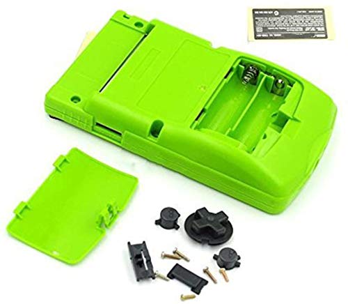 Replacement Full Housing Shell Case Cover Pack with Buttons Screwdrivers for Game Boy Color GBC Repair Part - Apple Green