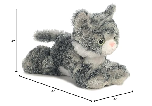 Aurora 31265,31713 Bundle of 2 7.5" Floppy Beanbag Cat Stuffed Animals-Lily & Sugar, Multicolor