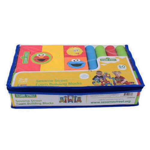 Verdes Sesame Street Foam Building Blocks - 50 Pieces