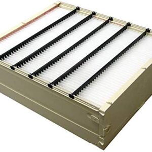 BestAir A201-SGM-11R AC Furnace Air Filter, 20" x 25" x 6", MERV 11, Without Cardboard Frame, Fits 100%, for Aprilaire/SpaceGard 2200, 2250 (201) & Lennox PMAC-20C 24" (Pack of 6)