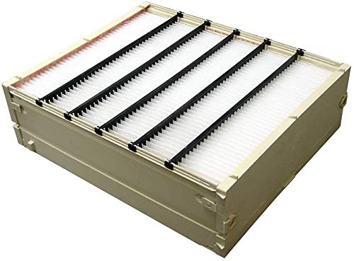 BestAir A201-SGM-11R AC Furnace Air Filter, 20" x 25" x 6", MERV 11, Without Cardboard Frame, Fits 100%, for Aprilaire/SpaceGard 2200, 2250 (201) & Lennox PMAC-20C 24" (Pack of 6)