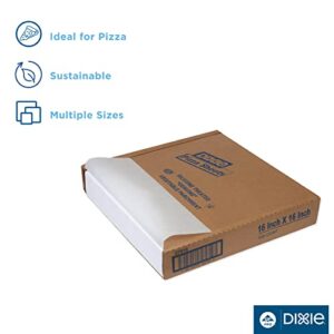 Dixie Parchment Silicon-Coated Pizza Sheet by GP PRO (Georgia-Pacific), White, 27S16, 16" Length x 16" Width, (Case of 1,000)