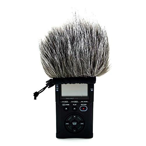 CamDesign Furry Microphone Windscreen Wind Muff Compatible with Portable Digital audio Recorders up to 10cmX14cm fits Zoom H4n H5 H6 Tascam DR-40 DR-05 DR-07 Roland R-05 Olympus LS-100