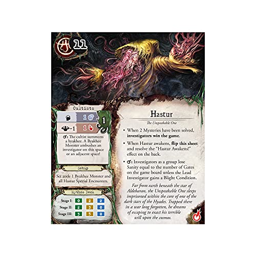 Eldritch Horror Signs of Carcosa Board Game EXPANSION | Mystery Game | Cooperative Board Game for Adults and Family | Ages 14+ | 1-8 Players | Avg. Playtime 2-4 Hours | Made by Fantasy Flight Games