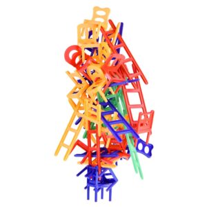 weofferwhatyouwant chairs and ladders family game - stacking balance game. 44 individual pieces