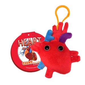 giantmicrobes heart organ plush keychain, heart transplant gifts, heart toy, anatomical heart gifts, cardiologist gifts, cardiology gifts, heart surgery gifts, heart attack survivor gifts, bag charms