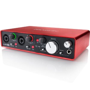 focusrite scarlett 2i4 (2nd gen) usb audio interface with pro tools | first