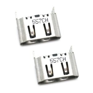 Rinbers Pack of 2 Original HDMI Port Socket Interface Connector Replacement for Sony Playstation 4 PS4 CUH-1001A CUH-1100A CUH-1115A CUH-11xxA CUH-1215 Series Console (NOT for PS4 Slim Pro Console)