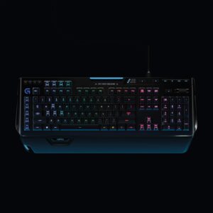 Logitech G910 Orion Spark RGB Illumination Mechanical Gaming Keyboard – 9 Programmable Buttons, Dedicated Media Controls with ARX Control App - Black (Renewed)