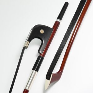 VingoBow 3/4 Size GERMAN UPRIGHT DOUBLE Bass Bow! BLACK Natural Mongolia Horsehair Art No.300BGB.43