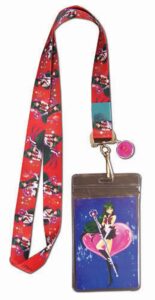 great eastern entertainment sailor moon s - sailor pluto lanyard red, blue, 5"