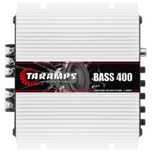 taramps bass 400 2 ohms monoblock amplifier 400 watts rms 1 channel 14.4vdc out power full range, great for sub/bass - rca/high level input, car audio